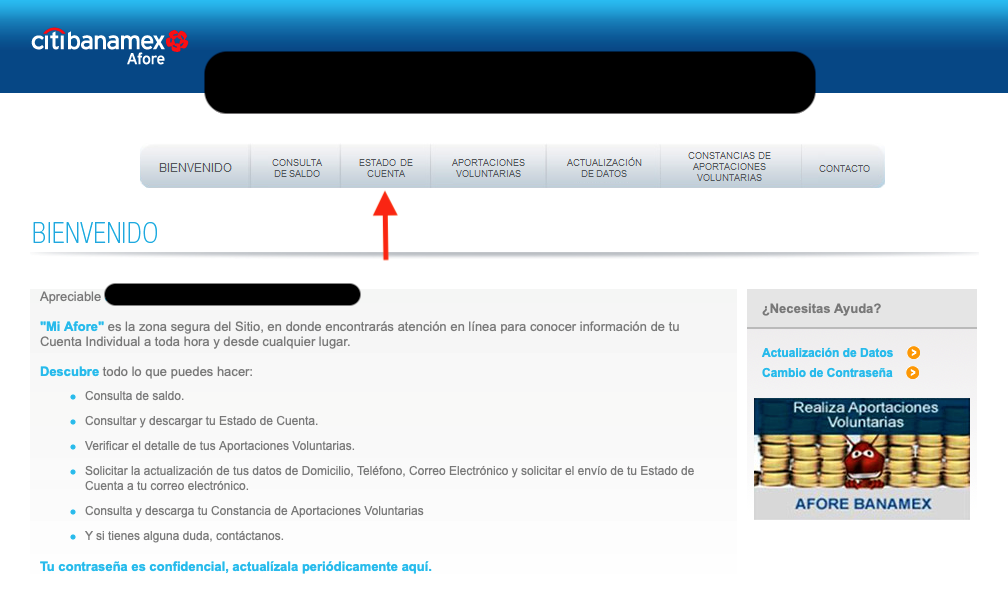 Afore Citibanamex: Consulta tu estado de cuenta Fácil