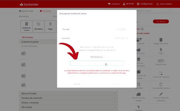 Estado de cuenta Santander ¿Cómo consultarlo rápido en línea?