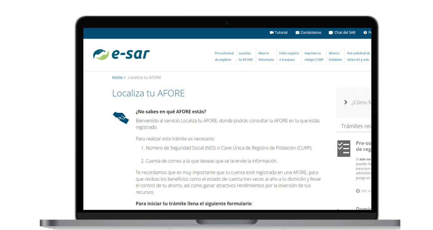 ¿Cómo localizar mi Afore con CURP en Línea?