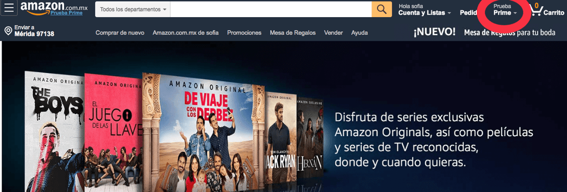 Amazon Prime Precio | qué incluye, formas de pago México