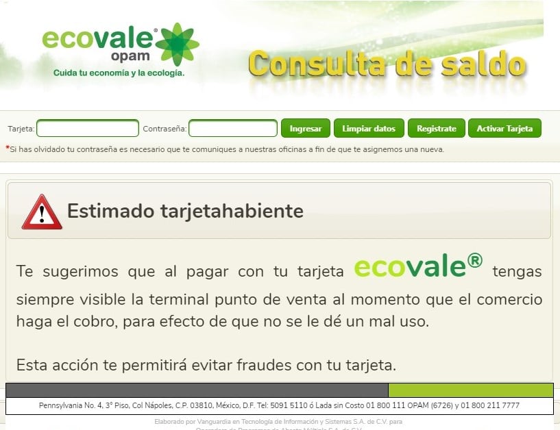 Ecovale Despensas ¿Cómo consultar saldo? ¿Cómo activar?